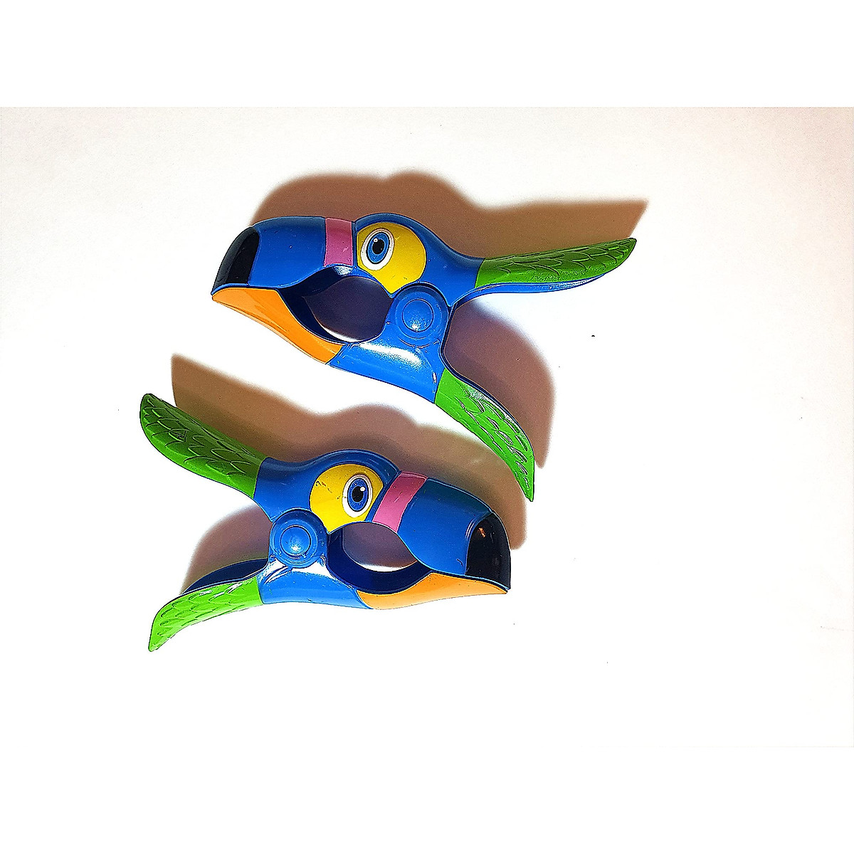 C&H Beach Tower Clips, Beach Towel Holders, Clips, Beach, Patio or Pool Accessories, Portable Towel Clips, Chip Clips, Secure Clips, Toucan Style