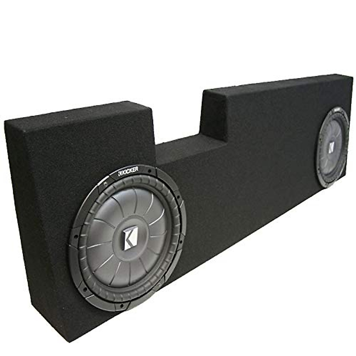 Kicker Bundle Compatible with 2001-2014 Ford F250 43CVT104 Dual 10" Loaded Sub Box Enclosure