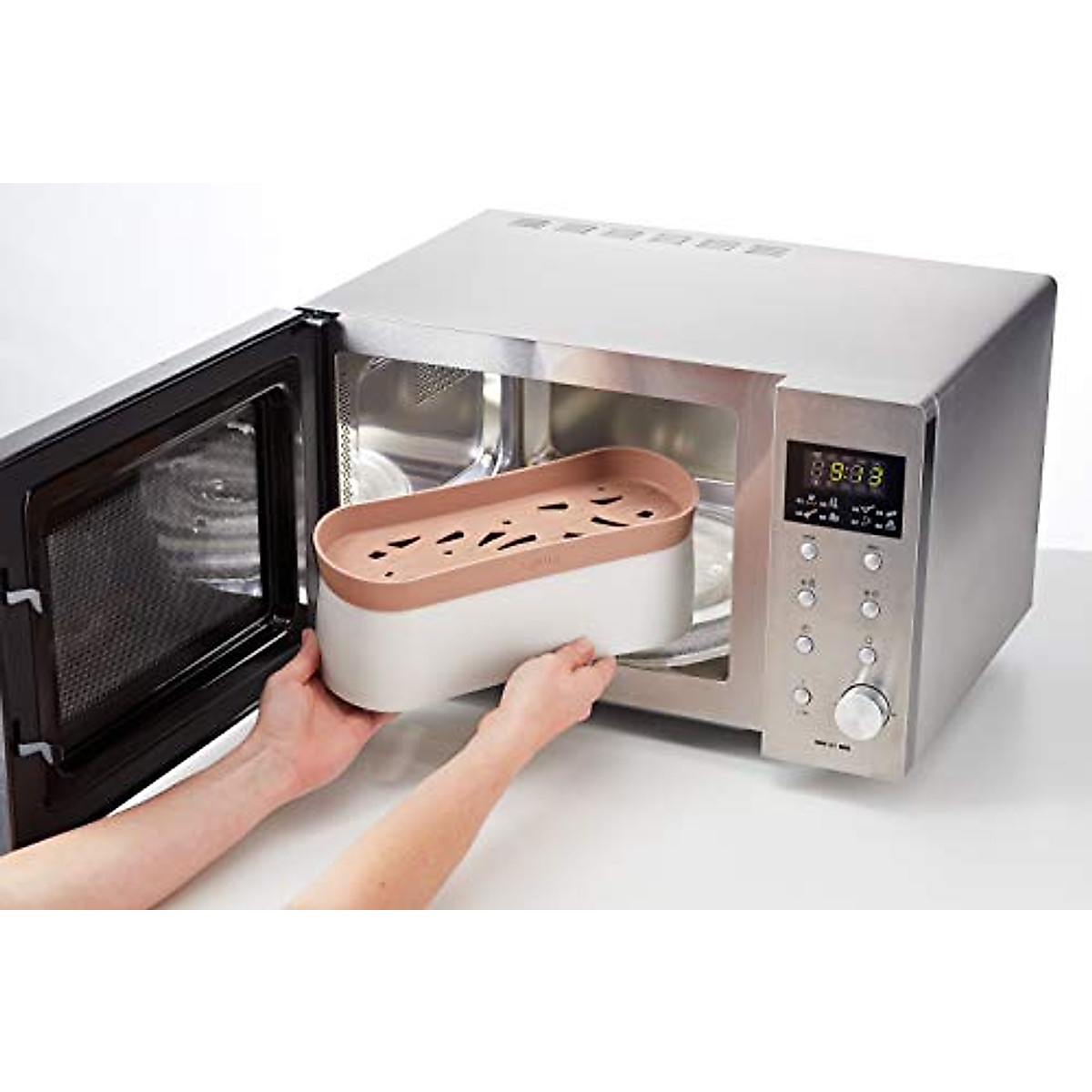 Lekue Quick Microwave Pasta Cooker, one size, Terracotta