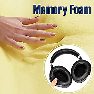 PXC 550 Ear Pads - defean Replacement Ear Cushion Cover Compatible with Sennheiser PXC 550 PXC 550-II Wireless MB 660 Series Headset,Softer Leather,High-Density Noise Cancelling Foam, Added Thickness