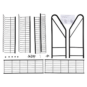 Bookshelf,Large Black Bookcase,Large Capacity Books Toys Organizer,Kids Black Bookshelf LargeFreestanding for Children Room,Stable Bookcase Bookstore Library Unit Storage Kids Bed Living Room