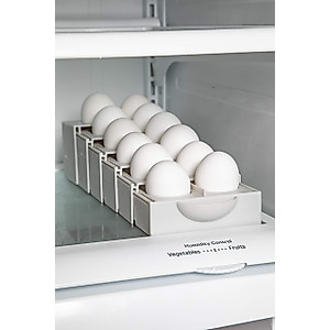 Think Up Designs Eggstra Space Collapsible Egg Storage Tray- Save Space in Your Fridge
