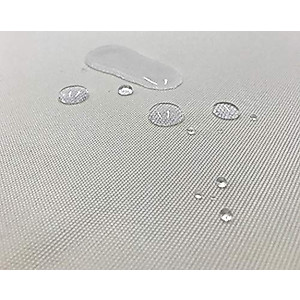 CozyLounge Indoor Outdoor Water Repellent High UV Resistant Patio Chair Cushion Cover (22"x22"x4" (4 Covers), Cream White)