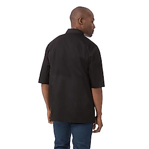 Chef Works Men's Montreal Cool Vent Chef Coat, Black, Large
