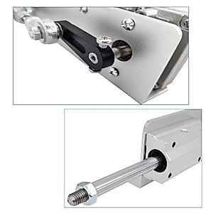 JQDML DIY Reciprocating Linear Actuator DC 1-24V Stroke 1.18"-6" Max Speed 160RPM Adjustable Telescopic Motor with Speed Controller(24V150MM160RPM)