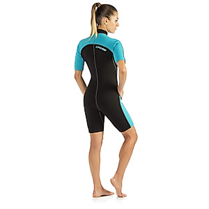 Cressi Lido Short, Black/Aquamarine, 5/XL