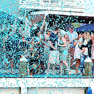 12" Gender Reveal Confetti Cannons Package (2 Pink & 2 Blue)