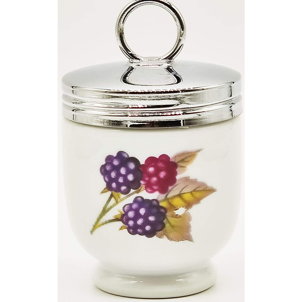 Royal Worcester Evesham Single Egg Coddler Plumb Berries (1)