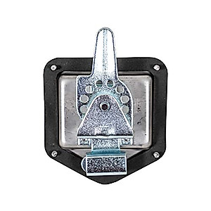 Buyers Products L8855 Locking T-Handle Latch, Polished Stainless Steel Latch w/Gasket, Blind Studs & Two Keys, Flush Mount, for Truck Bed Tool Boxes, Trailer Doors, RVs, Campers, Truck Cap Latch