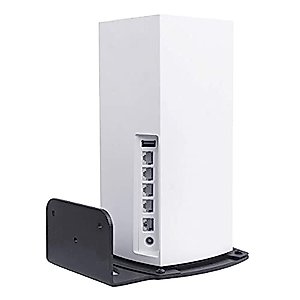 VOMENC Linksys Velop WiFi 6 Mesh Router Wall Mount Bracket Wall Mount Stand Holder,WiFi Accessories for Linksys Velop WiFi 6 MX5 with Easy Installation and Space Saving (2-Pack)