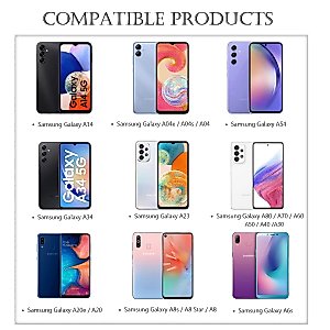 USB C Charger Cable for Samsung Galaxy A14 5G, A23, A13, A54, A34, A03S, A04e, A04s, A04, A80, A70, A71, A60, A50, A40, A30, A20e, A20, A8, A8s, A8 Star, A9, A6s Cell Phone Adapter Charging Cord (5FT)