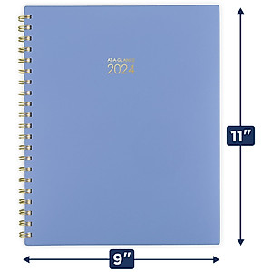 2024-2025 AT-A-GLANCE® Harmony 13-Month Weekly/Monthly Planner, 8-1/2" x 11", Blue, January 2024 to January 2025, 1099-905-20
