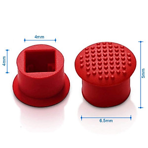 MMOBIEL 5 PCS Rubber TrackPoint Keyboard Mouse Red Cap with Soft Dome and Rim Laptop Pointer for Lenovo ThinkPad X/T/E / / L/P/Yoga Series