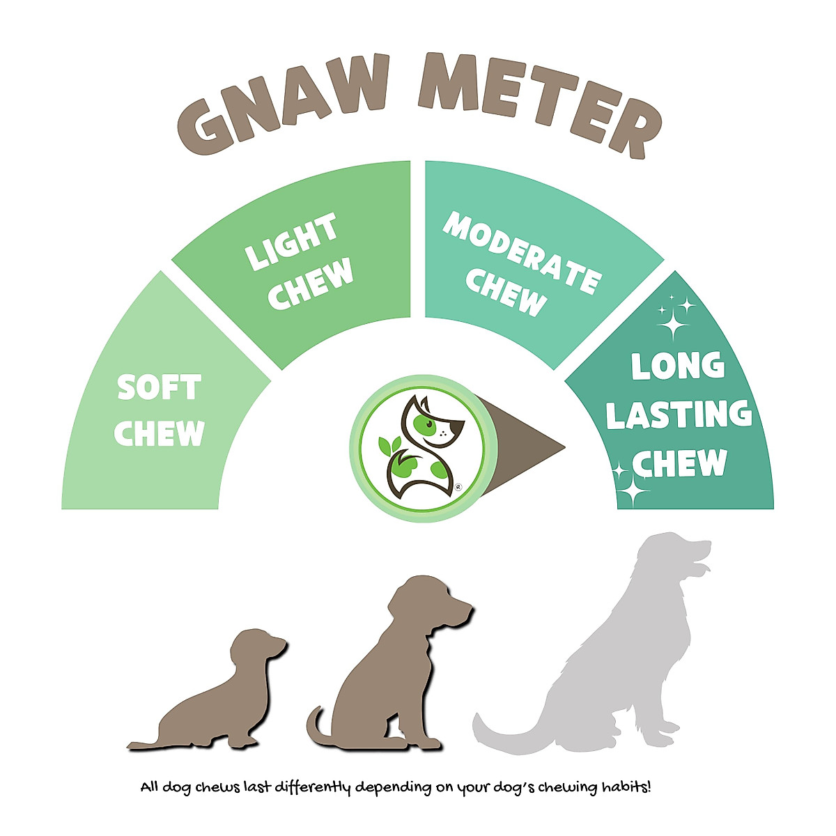 Nature Gnaws Collagen Springs for Dogs (10 Count) - Long Lasting for Small and Medium Dogs - Natural Beef Hide Dog Chew Bones
