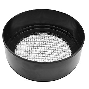 EISCO 6 Piece Stackable Assorted Mesh Sieve Set, 7 Inch - Plastic - Includes #5, 10, 60, and #230 Plus Bottom Pan and Cover