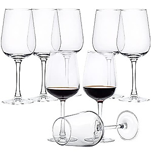 CZUMJJ Wine Glasses Set of 8, 11 Ounce Red White Wine Glassware for Wedding, Party, Dishwasher Safe