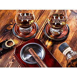 Glencairn Whiskey Glass, Personalized Engraved Whiskey Glass, Etched Whiskey Glass For Him, Custom Logo Glass (1 Glass)