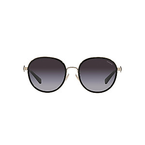 Coach HC7129 Sunglasses, Black/Grey Gradient, 54 mm