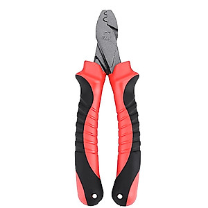 EVTSCAN Multi-Functional Fishing Crimping Pliers Heavy Duty Carbon Steel Rubber Handle Wire Rope Crimping Tool Tackle Accessory
