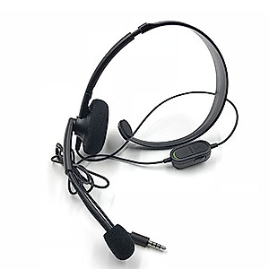 Replacement Black Wired Chat Chatting Gamer Headset Headphone with Mic Microphone for Xbox One Slim Xbox One S