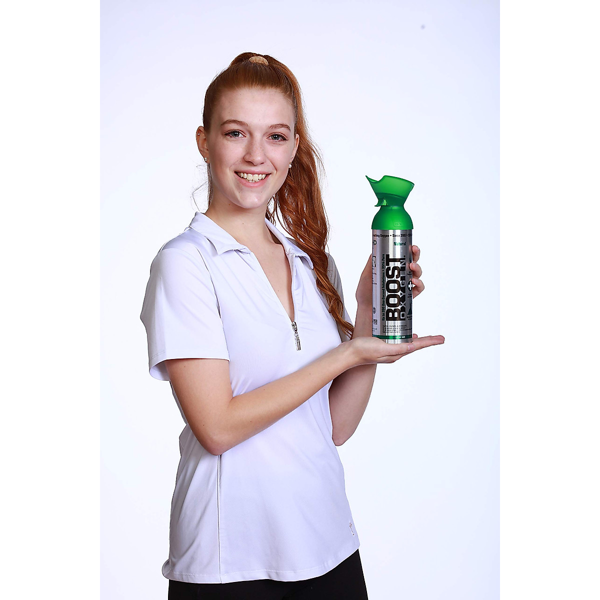 Boost Oxygen Supplemental Oxygen to Go | All-Natural Respiratory Support for Health, Wellness, Performance, Recovery and Altitude (10 Liter Large, 6 Pack, Natural)