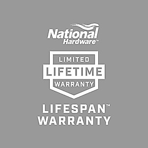 National Hardware V6201 LTCH BLK N346-201 4-9/16" LokkLatch Automatic Keyed Gate Lock Latch in Black