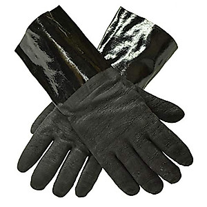 G & F Products 8119-13Inch Cooking Gloves Food Safe No BPA Insulated Waterproof, Oil Proof Heat Resistant BBQ, Smoker, Grill, and Outdoor Neoprene Material, 13 Inch Long, Black