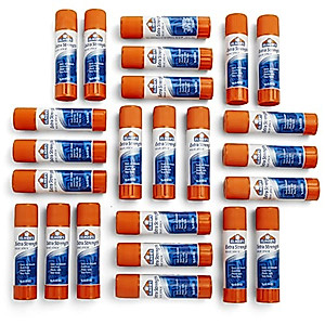 Elmer's Extra Strength Glue Sticks, Washable, 8 Grams, 24 Count