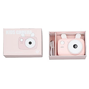 Restokki Kids Camera, 1280 * 720 Pixels Timed Shooting Children Digital Camera Mini Portable HD Selfie Camera Toys for Toddler' s Birthday Gift(Pink)