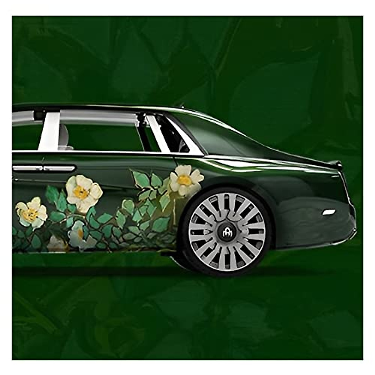 Scale Models 1 64 Model Car for Rolls-Royce Phantom Wild Rose Coating Alloy Die-cast Vehicle Adult Collection Mini Vehicles