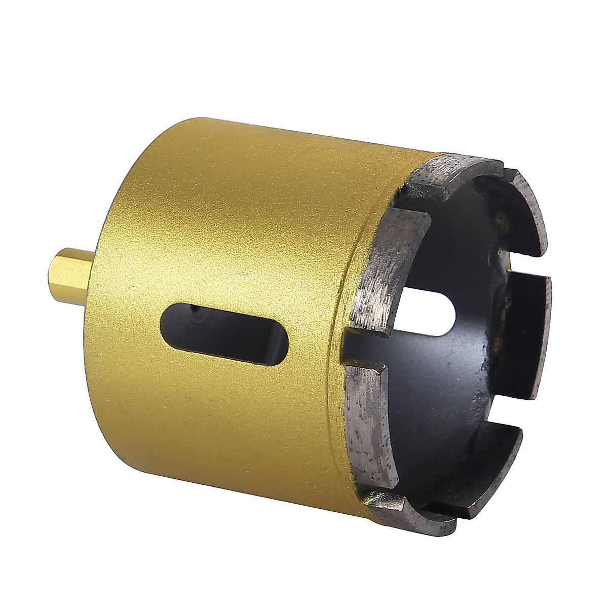 2-1/2 Inch Masonry Hole Saw, Diamond Hole Saw, Heavy Duty Dry Core Bits for Concrete, Brick, Cinder Block, 3/8 inch Shank, Core Drill Bit Extra Long Depth of Cut