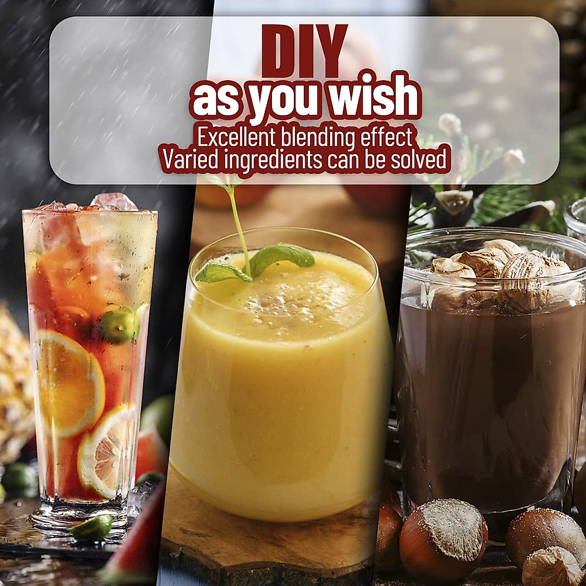 WantJoin Soundproof Quiet blender Commercial blender Digital display Programmed Strong Industrial blender for ice crushing,smoothie,grinding