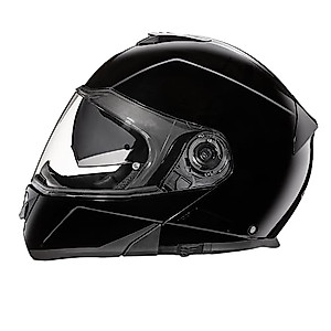 Daytona Glide Helmet - Hi Gloss Black - Lightweight Dirt Bike Helmet with Anti-Scratch Shield - DOT Approved Anti Fog Helmet with Dual Density EPS Liner - Bluetooth Compatible - XL - 4.13 Pounds