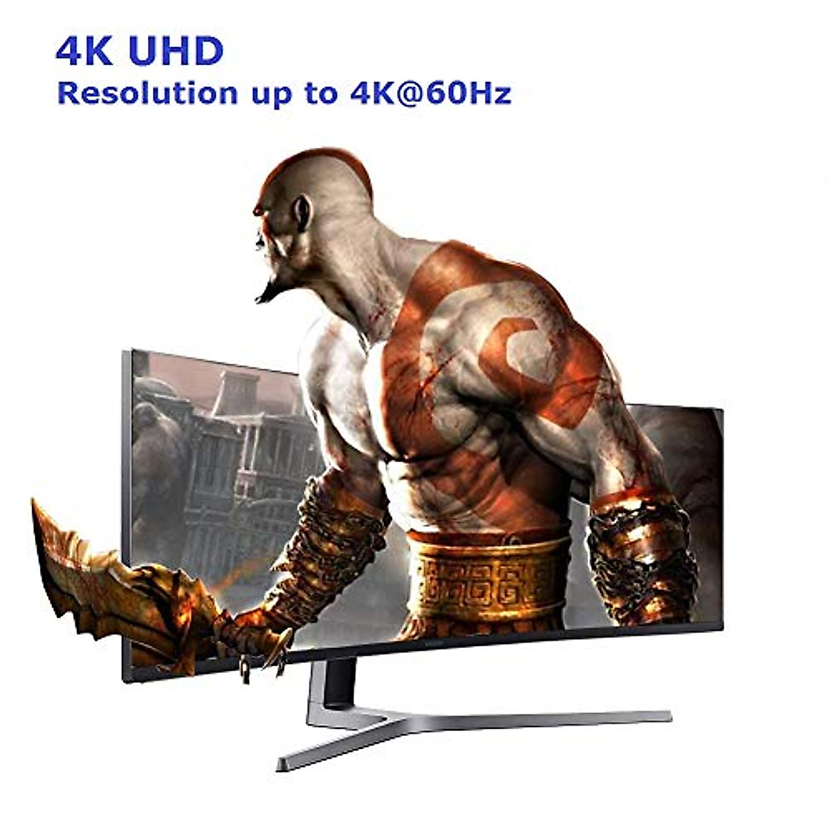 Active DisplayPort to HDMI 2.0 Cable Adapter 10Feet, UVOOI Display Port (DP) to HDMI Cord for 4K@60hz 2K@165Hz 2K@144Hz Cable Supporting Multi-Display Eyefinity Technology