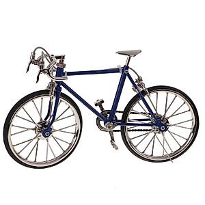 Taotenish 1:10 Scale Racing Bike Model Replica Bicycle Toy Collections Kids Gift - Dark Blue