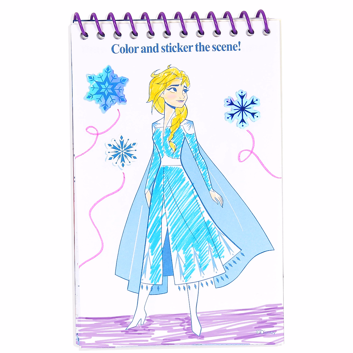 Tara Toys Frozen 2 Enchanted Activity Tote - Ultimate Princess Adventure Bag with Coloring Books, Stickers, and Craft Supplies, Travel-Friendly Holiday Gift for Little and Imaginative Artists, Ages 3+