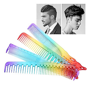 Hair Comb Colorful Gradient Hairdressing Comb Portable Hair Cutting Comb Styling Tool Hair Cutting Combs Hair Cutting Comb for Hairstylist Salon and Home Use Hair CombsStyling Tools Appliances