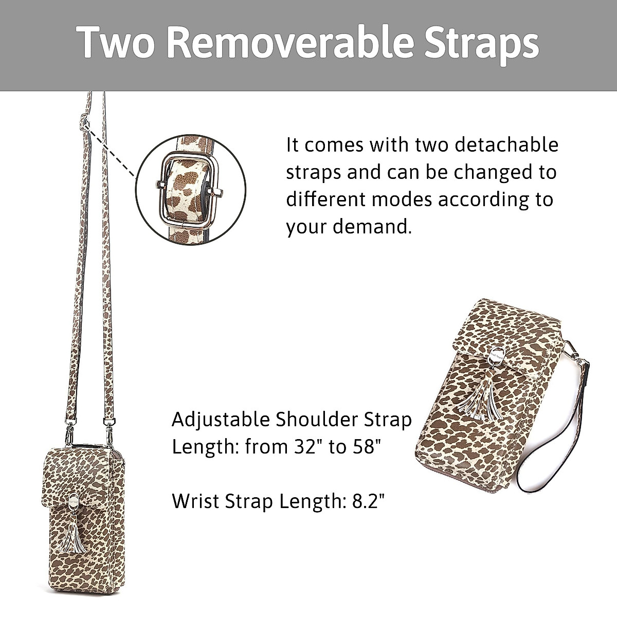 Pearl Angeli Small Crossbody Phone Bag RFID Cell Phone Purse Wristlet Credit Card Wallet Shoulder Bag Travel Royalblue