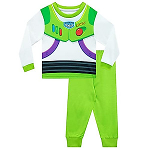 Disney Boys' Pajamas 2 Pack Toy Story Woody and Buzz Multicolored 4