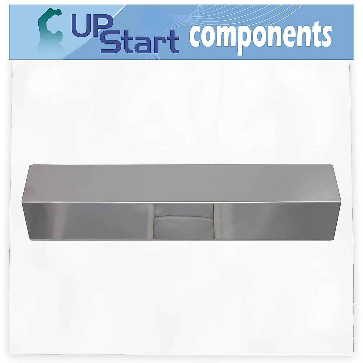 BBQ Grill Heat Shield Plate Tent Replacement Parts for Brinkmann 810-2410-S - Compatible Barbeque Stainless Steel Flame Tamer, Guard, Deflector, Flavorizer Bar, Vaporizer Bar, Burner Cover 15"