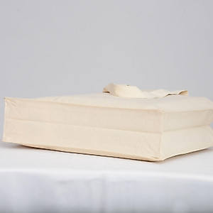 Canvas Tote Bags - 14"W x 15"H x 4"D - Pack of 3, 12, or 24 - Wholesale Bulk Blank Cotton Totes (24 Bags)