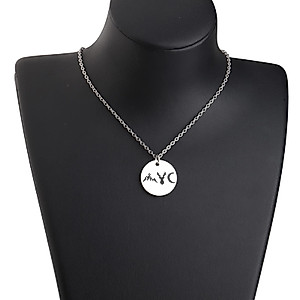 OKEYCH S-JM Gift S-JM Book Series Symbols Necklace Thorns and Roses T-OG and Crescent City Jewelry (S-JM Symbols Necklace)