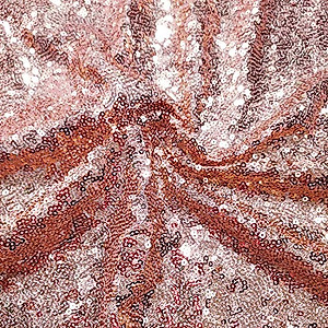 SFN SKY10FTx10FT Rose Gold Sequin Backdrop Background Shiny Photography Curtains Baby Shower Curtain for Wedding Party
