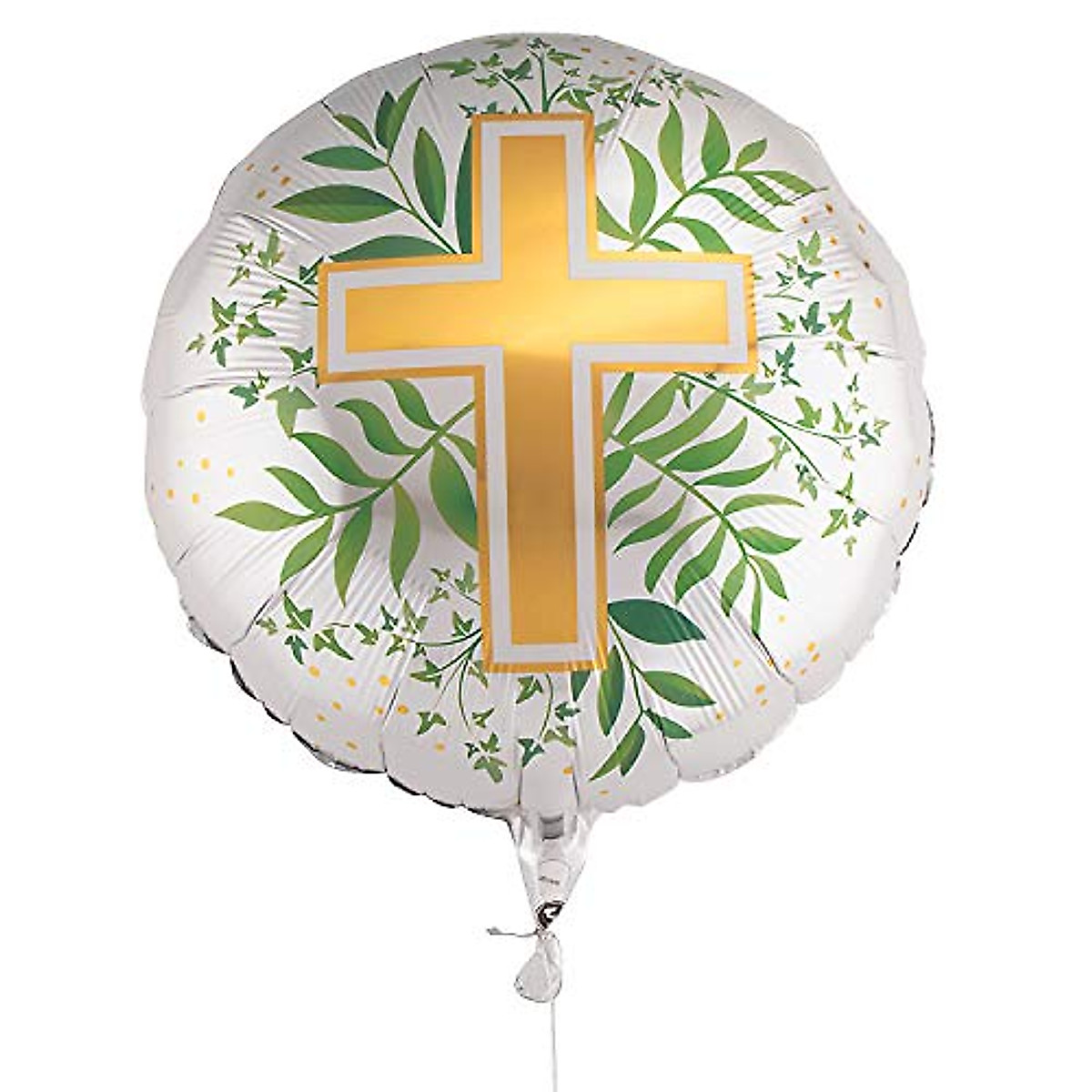 Gold Cross 18"" Mylar Balloon - Party Decor - 1 Piece