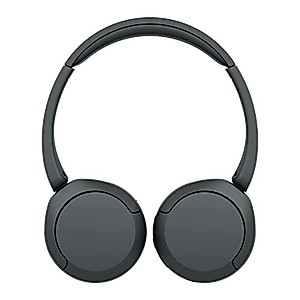 Sony WH-CH520 Wireless Bluetooth On-Ear Headset with Microphone (Black) Bundle with Bluetooth Locator (Works with Apple Find My) Keychain Bundle (2 Items)