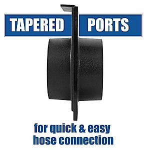4 Pack of Fulton 4 inch Blast Gates with Double Sided Port – for Use With Dust Collection Systems with 4 inch Hose