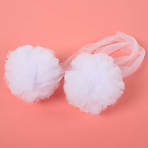 Nets for Cribs Babies Flower Ball Bed Decorative Baby Bed Net Hanging Flower Ball Crib Accessories Wall Pendant Decoration for Kids Room (White)