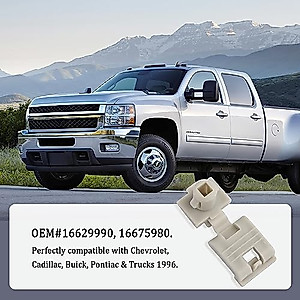 20PCS Car Door Lock Rod Clips,5/32" Tailgate Handle Retainer Clips OEM#16629990 Compatible with Chevrolet Cadillac Buick,Standard Car Accessories Tailgate Lock Plastic Clips Replacement