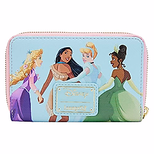 Loungefly Disney Princess Collage Zip Wallet