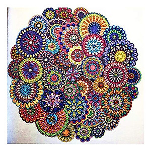 Hibah Diamond Painting DIY 5D Special Shape Rhinestone, Mandala Flower, Partial Diamond Crystal Diamond Painting Set
